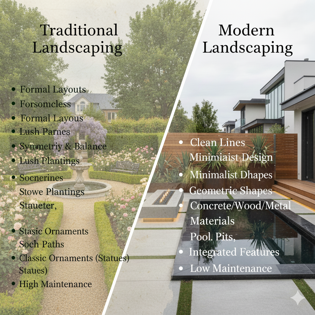 Navigating Traditional Vs Modern Landscaping In Sydney : New Design ...
